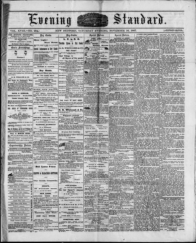 Evening Standard. November 16, 1867 - Digital Commonwealth