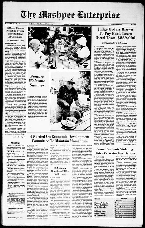 The Mashpee Enterprise. June 24, 1997 - Digital Commonwealth