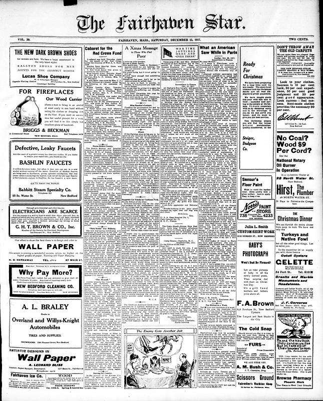 The Fairhaven Star. December 15, 1917 - Digital Commonwealth