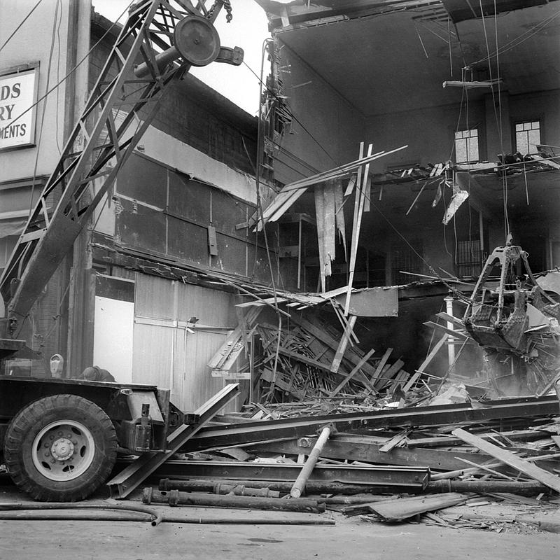 Sydney's Clothing Store demolition, Union Street, New Bedford - Digital ...