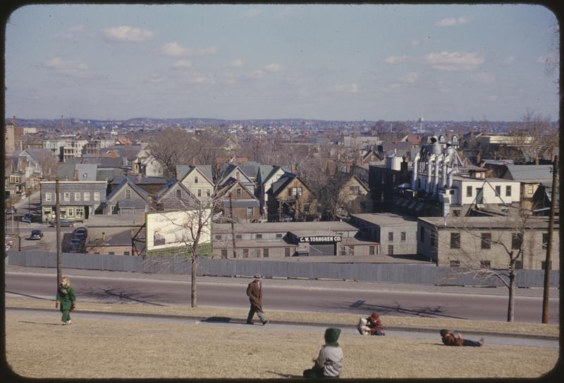 View from back of Somerville High School - Digital Commonwealth