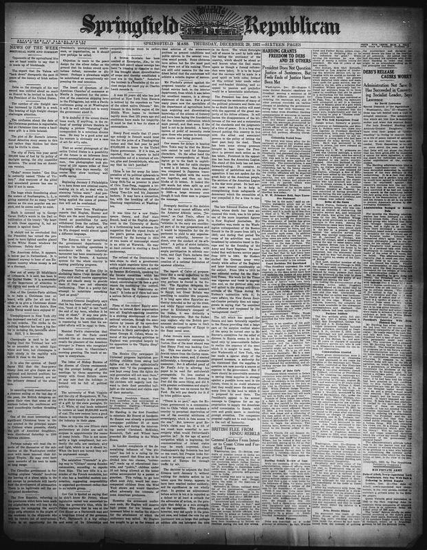 Springfield Weekly Republican - Digital Commonwealth