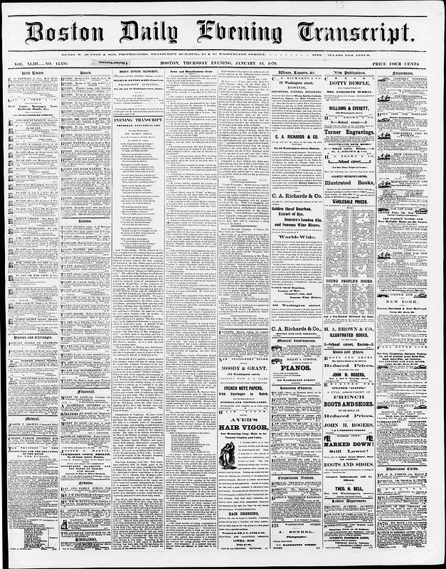 Boston Daily Evening Transcript - Digital Commonwealth