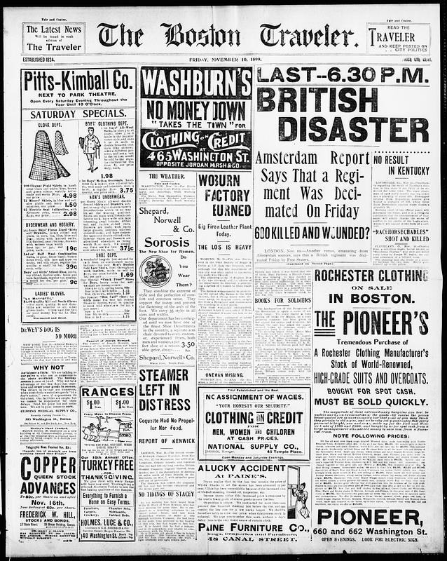 The Boston Traveler. November 10, 1899 - Digital Commonwealth