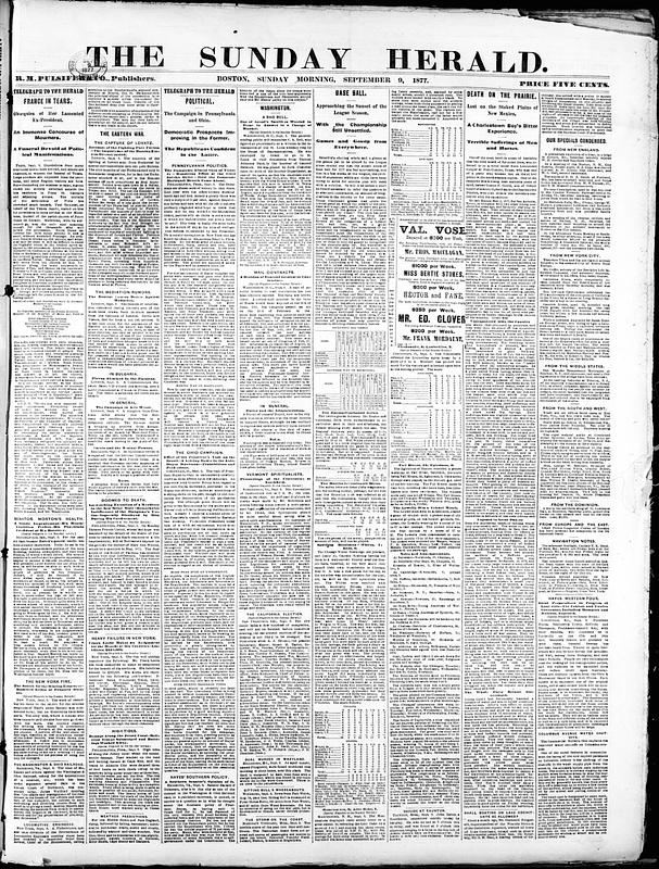 The Boston Herald. September 09, 1877 - Digital Commonwealth