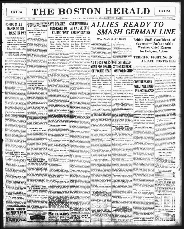The Boston Herald. December 30, 1915 - Digital Commonwealth