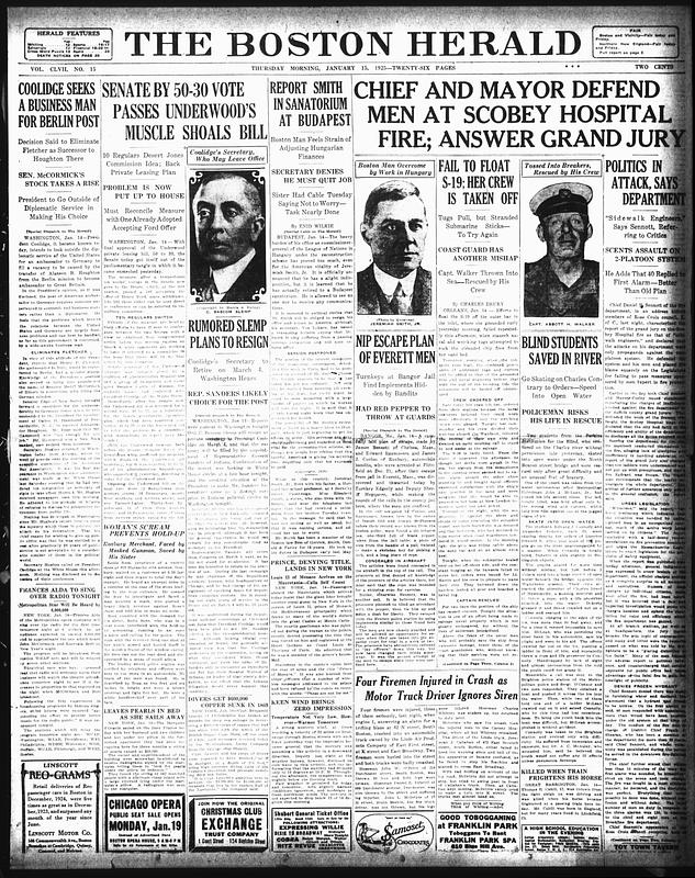 Boston Herald. January 15, 1925 - Digital Commonwealth