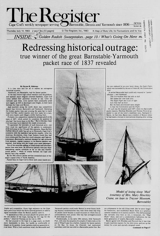 The Register. July 14, 1983 - Digital Commonwealth