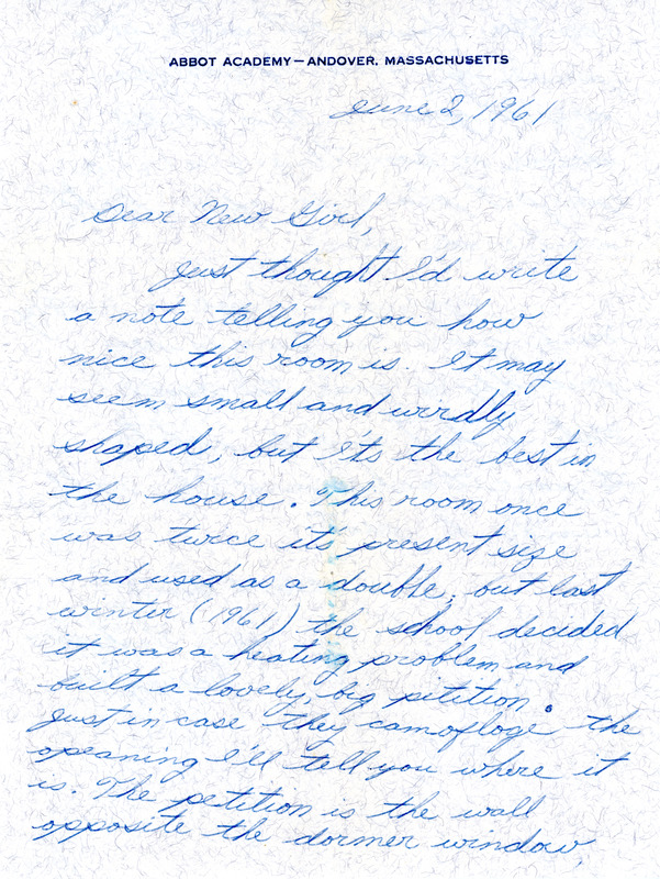 Sherman House Letter, July Nickerson, Abbot Academy - Digital Commonwealth