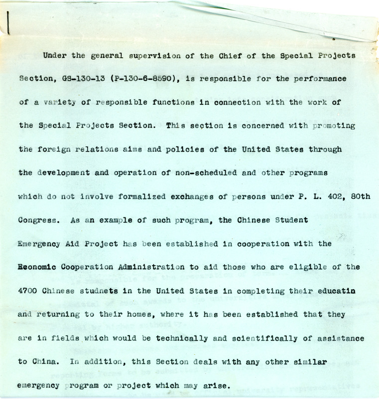 GS-130-13 job description, Helen Ripley, Abbot Academy, class of 1930 ...