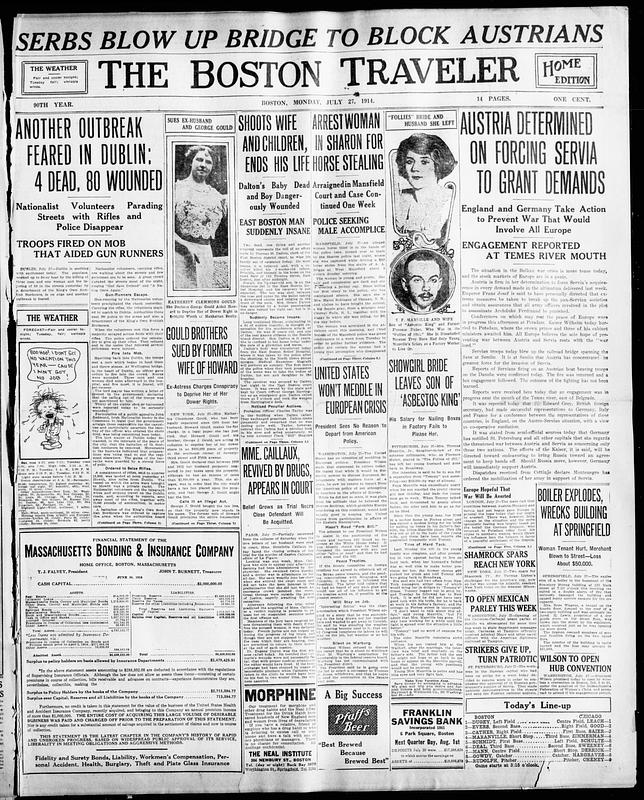 The Boston Traveler. July 27, 1914 - Digital Commonwealth