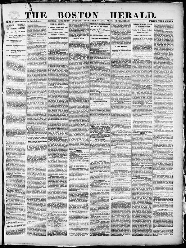 The Boston Herald. November 06, 1875 - Digital Commonwealth