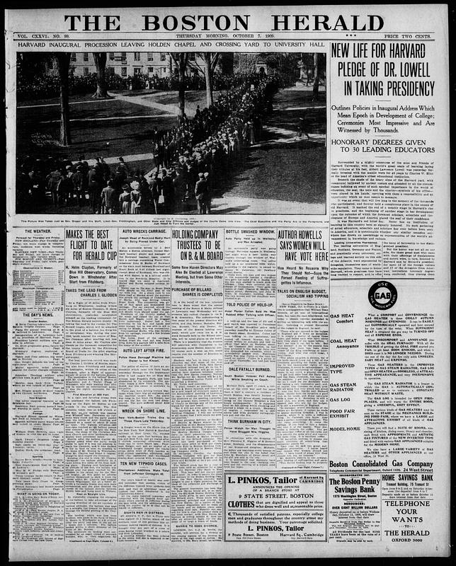 The Boston Herald. October 07, 1909 - Digital Commonwealth