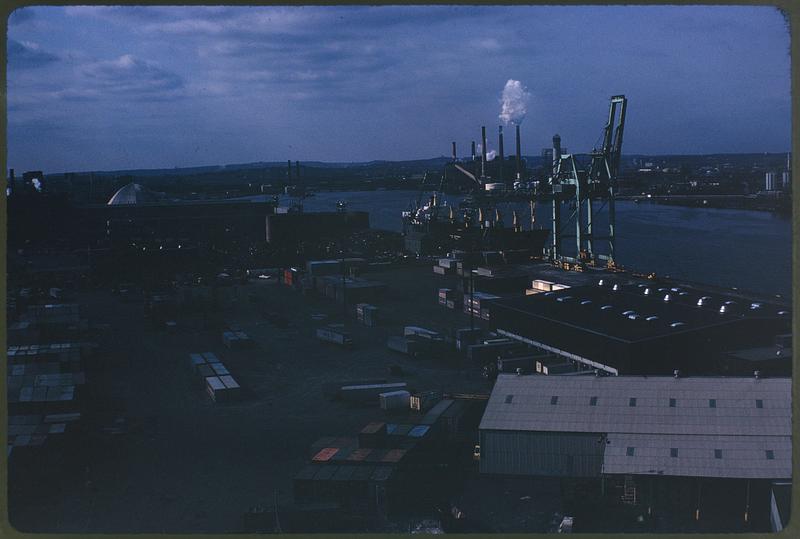 From top of Mystic River Bridge (proper name is 'Tobin Bridge ...