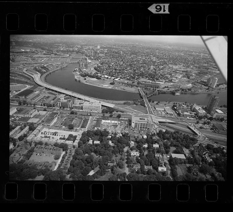 Boston University campus and Charles River, Charles River, Boston ...