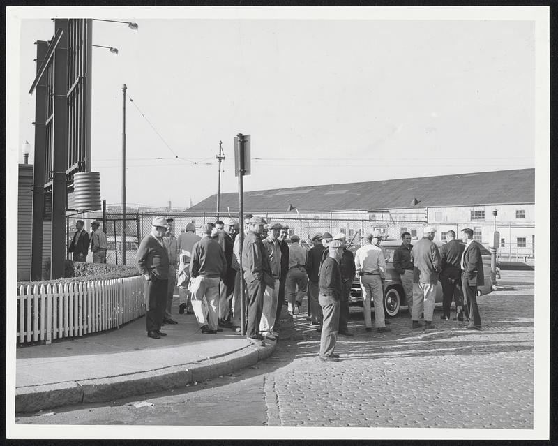 Longshoremen gather at Boston army base as strike starts - Digital ...