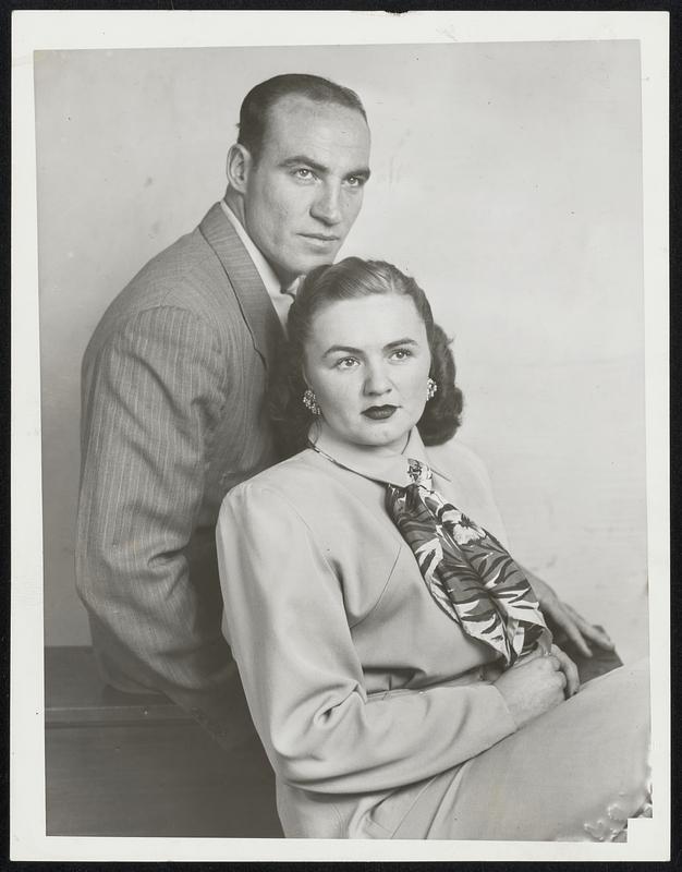 Another Grid Romance and here are Mr. and Mrs. Nick Scollard, she is ...