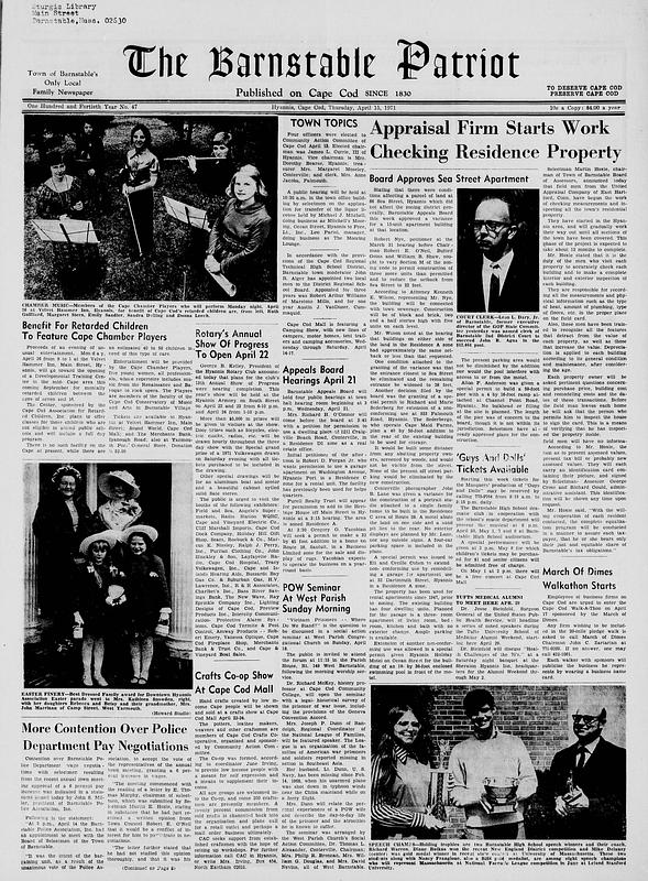 Barnstable Patriot. April 15, 1971 - Digital Commonwealth
