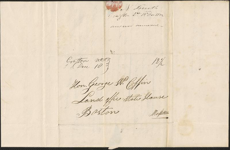 John Smith to George Coffin, 12 December 1832 - Digital Commonwealth