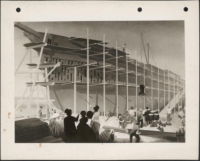 The construction of a clipper ship - Digital Commonwealth