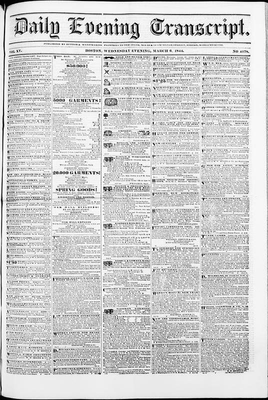 Daily Evening Transcript - Digital Commonwealth