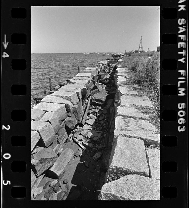 Old sea wall - Digital Commonwealth