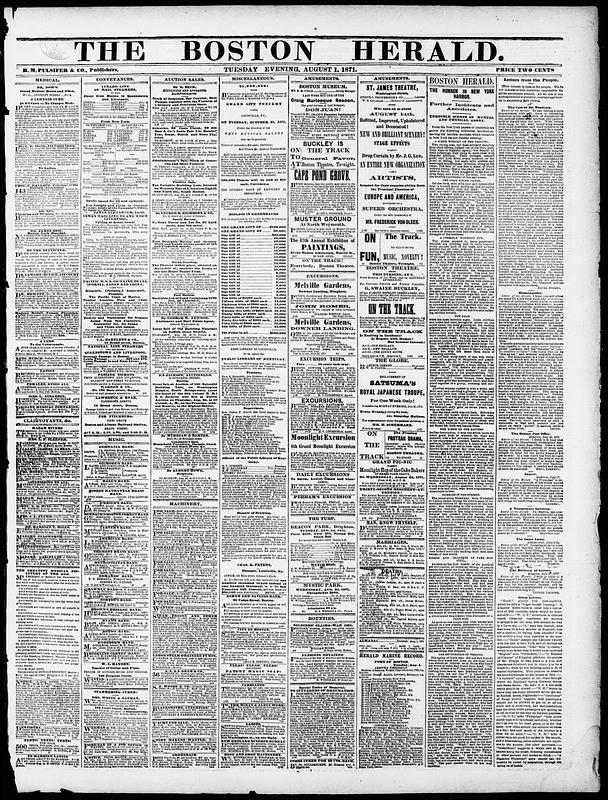 The Boston Herald. August 01, 1871 - Digital Commonwealth
