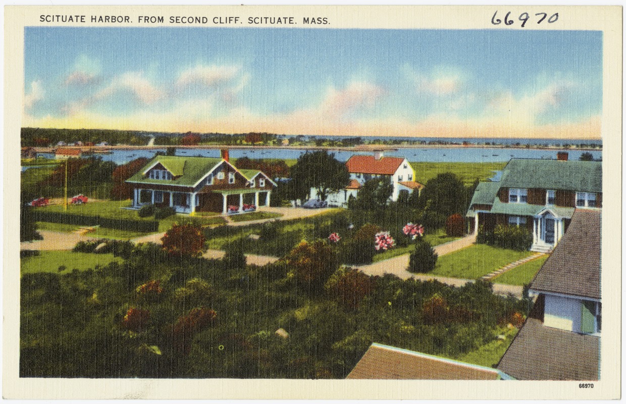Scituate harbor from second cliff, Scituate, Mass. - Digital Commonwealth