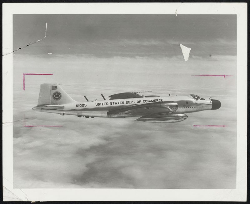 Essa's research Flight Facility B-57 aircraft us[illegible] in Project ...