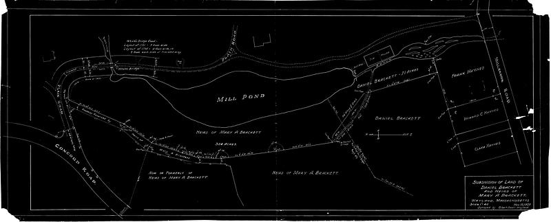 Subdivision of land of Daniel Brackett and heirs of Mary A. Brackett ...