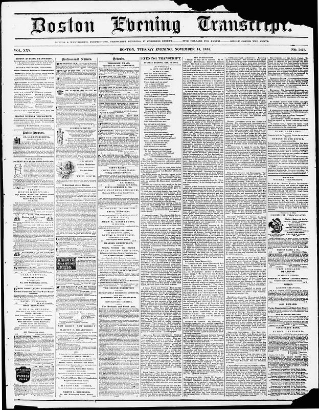 Boston Evening Transcript - Digital Commonwealth