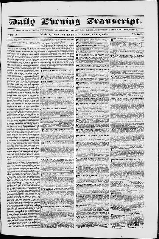 Daily Evening Transcript - Digital Commonwealth