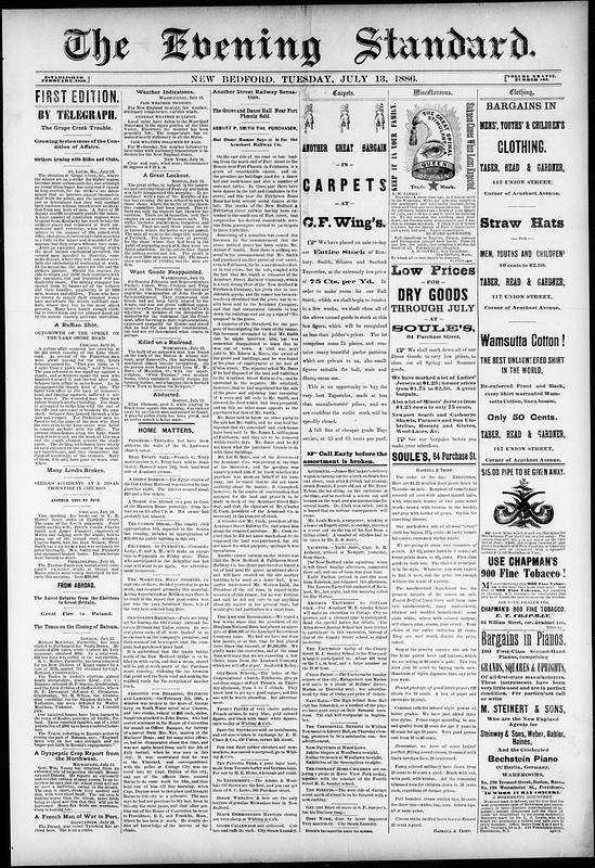 Evening Standard. July 13, 1886 - Digital Commonwealth