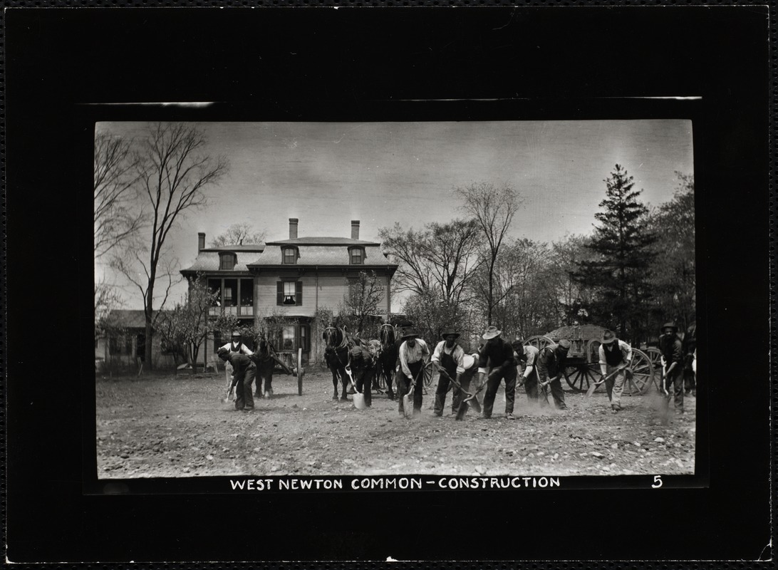Villages of Newton, MA. West Newton. West Newton Common - construction ...