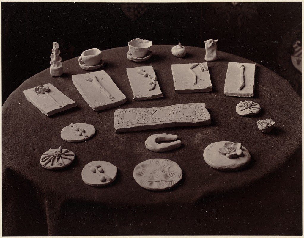 Nineteen examples of clay work done in kindergarten - Digital Commonwealth