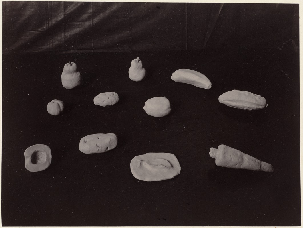 Eleven examples of clay modelling, primary class II, Baldwin Phillips ...