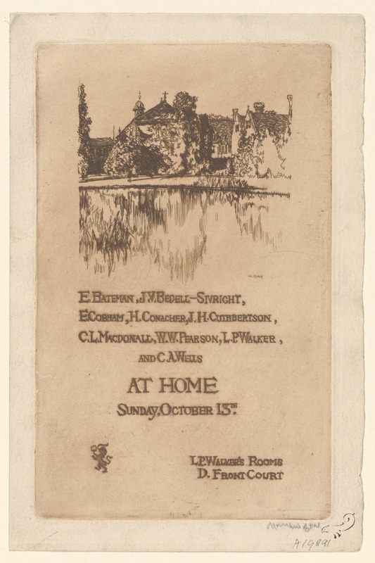 Cambridge invitation card - Digital Commonwealth