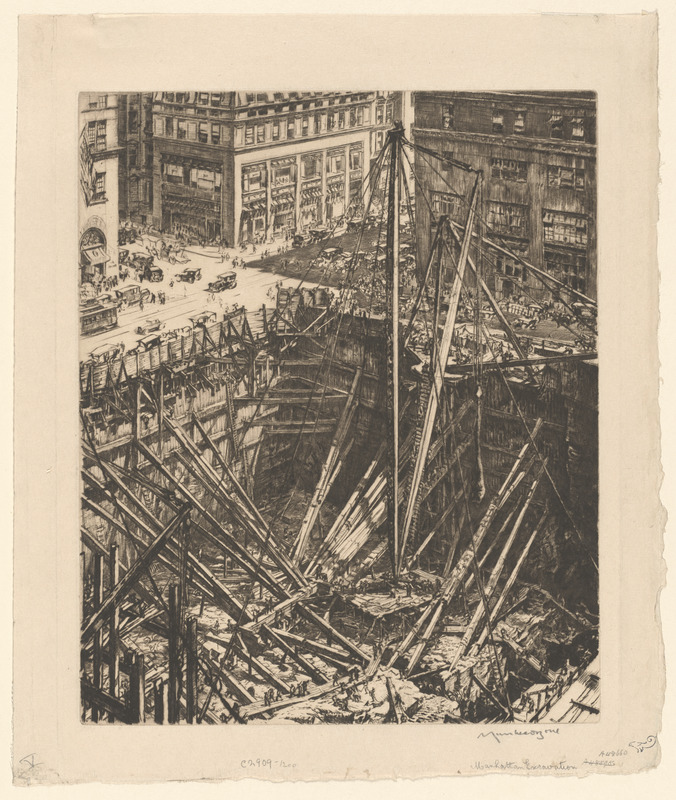 Manhattan excavations - Digital Commonwealth