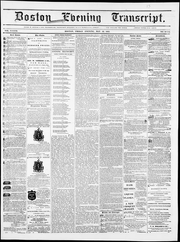 Boston Evening Transcript - Digital Commonwealth