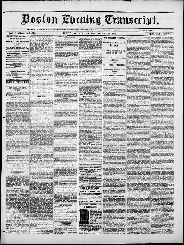 Boston Evening Transcript - Digital Commonwealth
