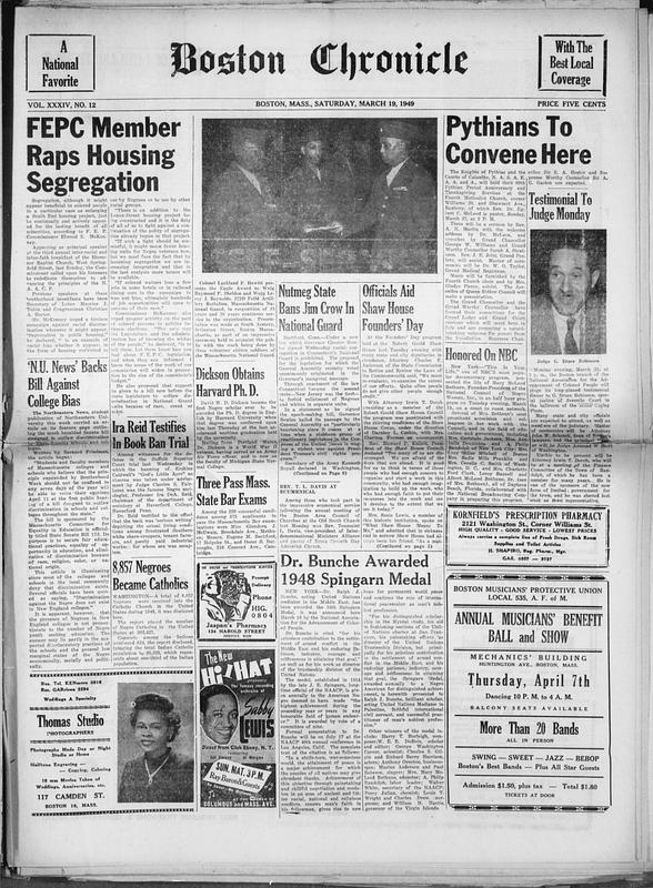 Boston Chronicle. March 19, 1949 - Digital Commonwealth