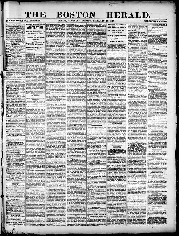 The Boston Herald. February 15, 1877 - Digital Commonwealth