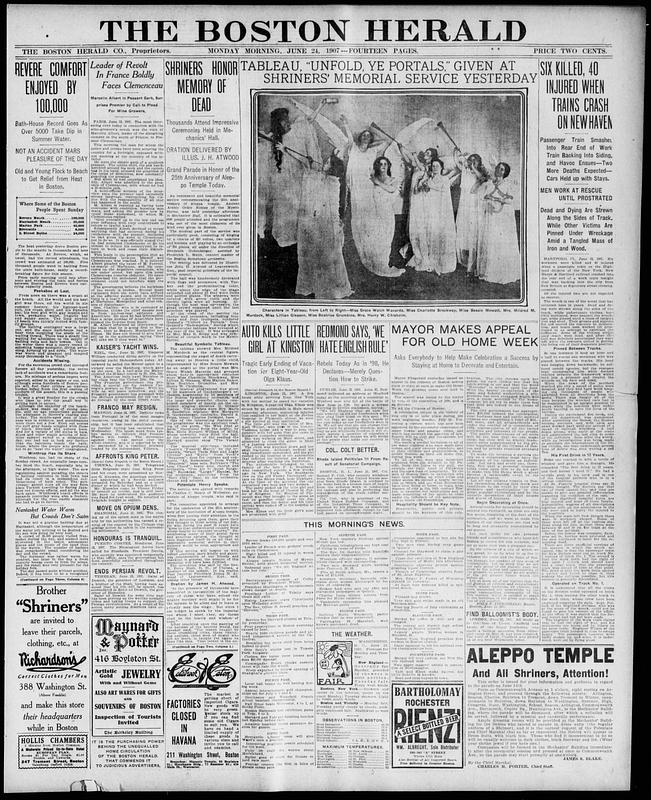 The Boston Herald. June 24, 1907 - Digital Commonwealth