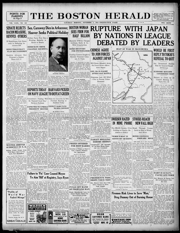 Boston Herald. November 07, 1931 - Digital Commonwealth