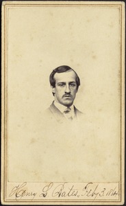 Henry L. Bates, Feb. 3, 1864. - Digital Commonwealth