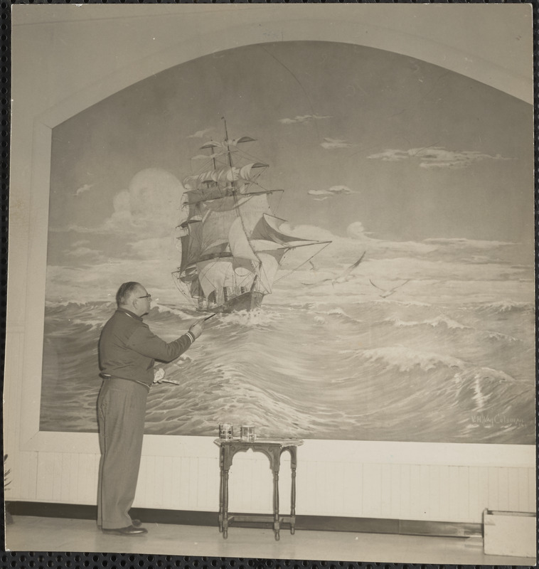 Vernon H. Coleman, “Red Jacket” mural at Cape Cod Community College ...