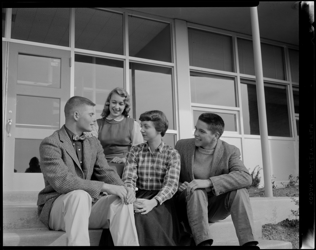 Barnstable High School senior class officers - Digital Commonwealth