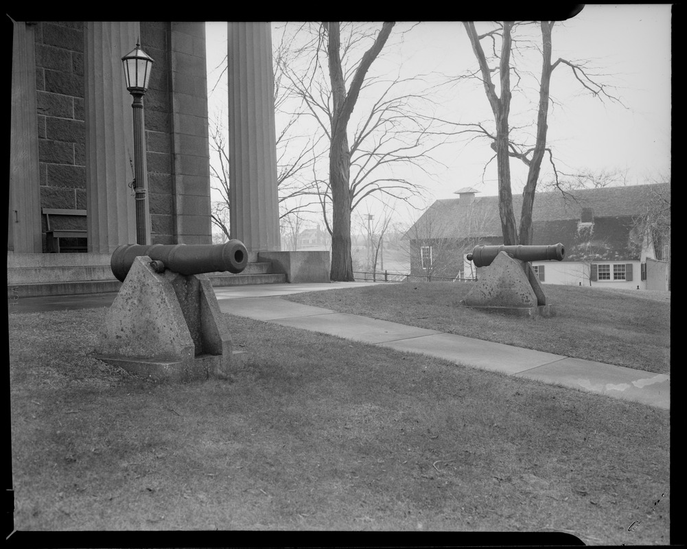 Barnstable courthouse cannons - Digital Commonwealth