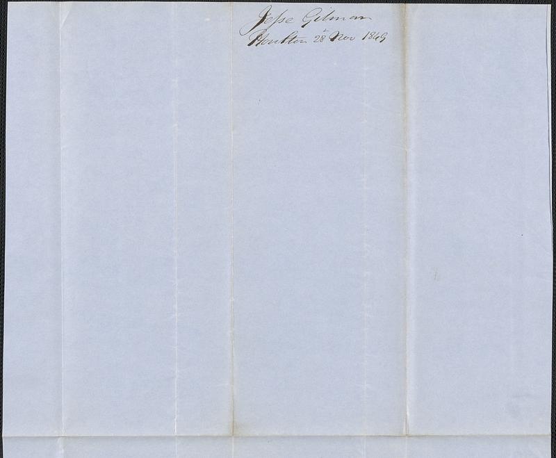 Jesse Gilman to George Coffin, 28 November 1849 - Digital Commonwealth