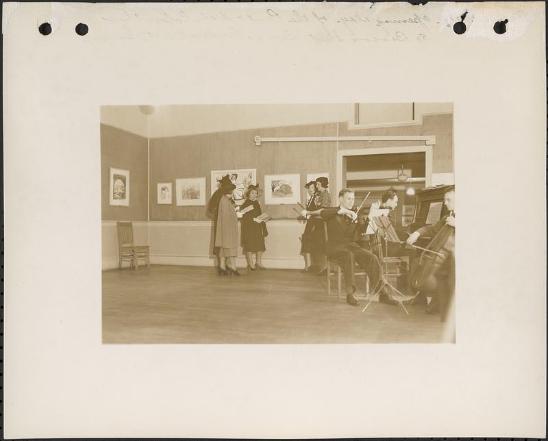 [Opening d]ay of the print & watercolor show, [50] Beacon Street ...